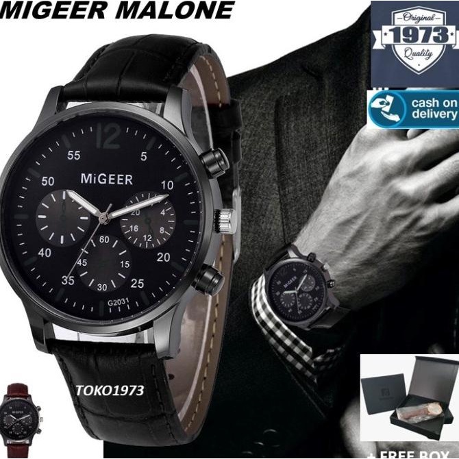Jual MIGEER MALONE - Jam tangan pria arloji pria men's watch FREE BOX ...