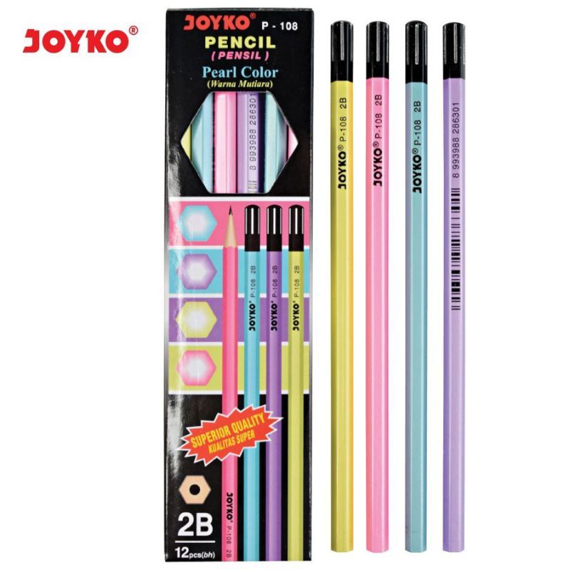 Jual Pensil 2B Joyko P - 108 / (1pak/12pcs) | Shopee Indonesia
