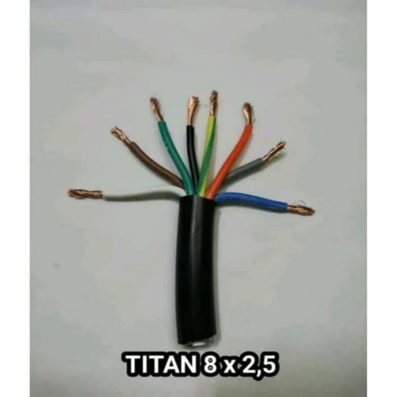 Jual Kabel speaker Titans isi 8 Ukuran 8x2,5mm Khusus Eceran | Shopee ...