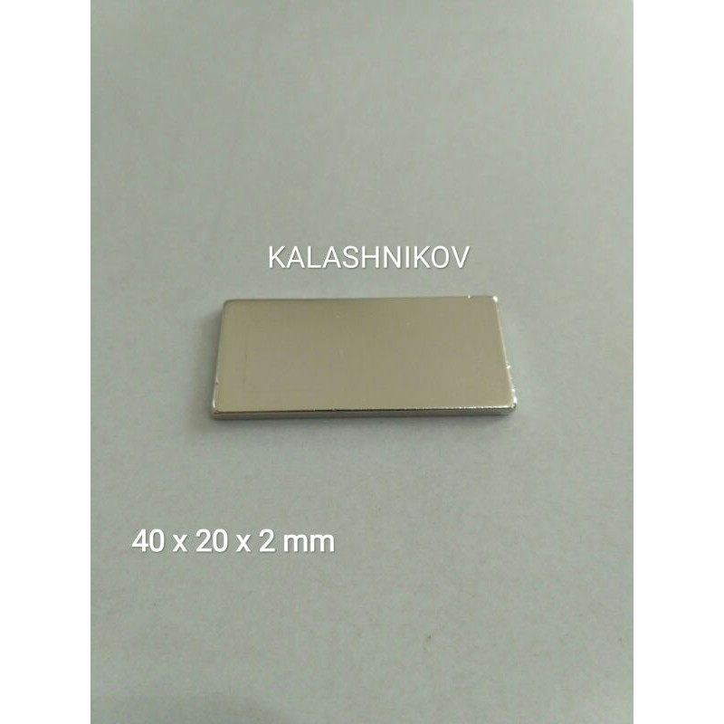 Jual Magnet Neodymium Persegi Balok 40x20x2 mm 40x20x2mm 40 x 20 x 2 mm ...