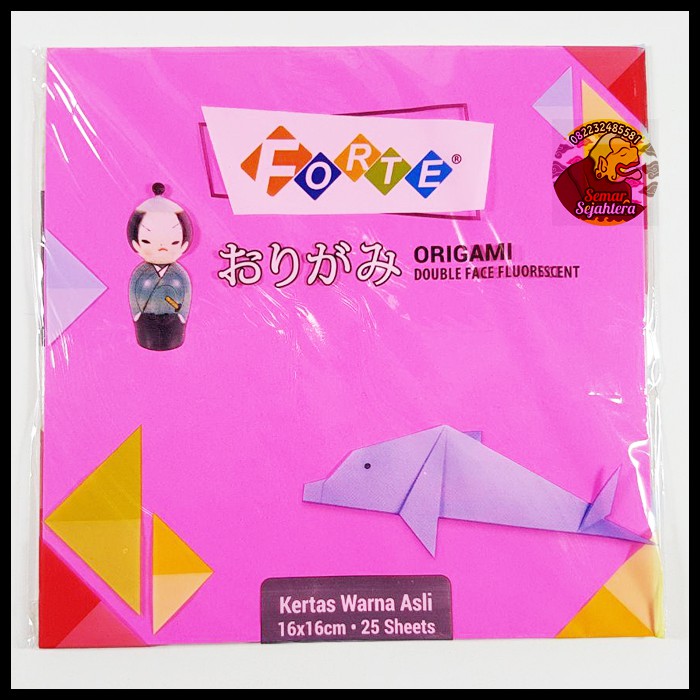 Jual [SET] KERTAS LIPAT ORIGAMI FORTE 16 x 16 (ISI 25 LEMBAR)* | Shopee ...