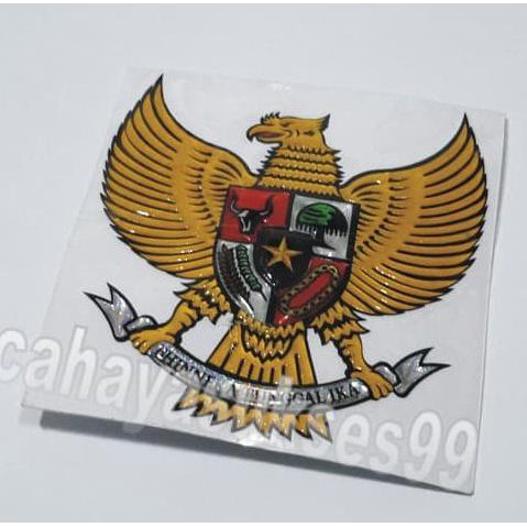 Jual Sticker Motor Timbul Garuda Kuning 8Cm Stiker Striping Plastic ...
