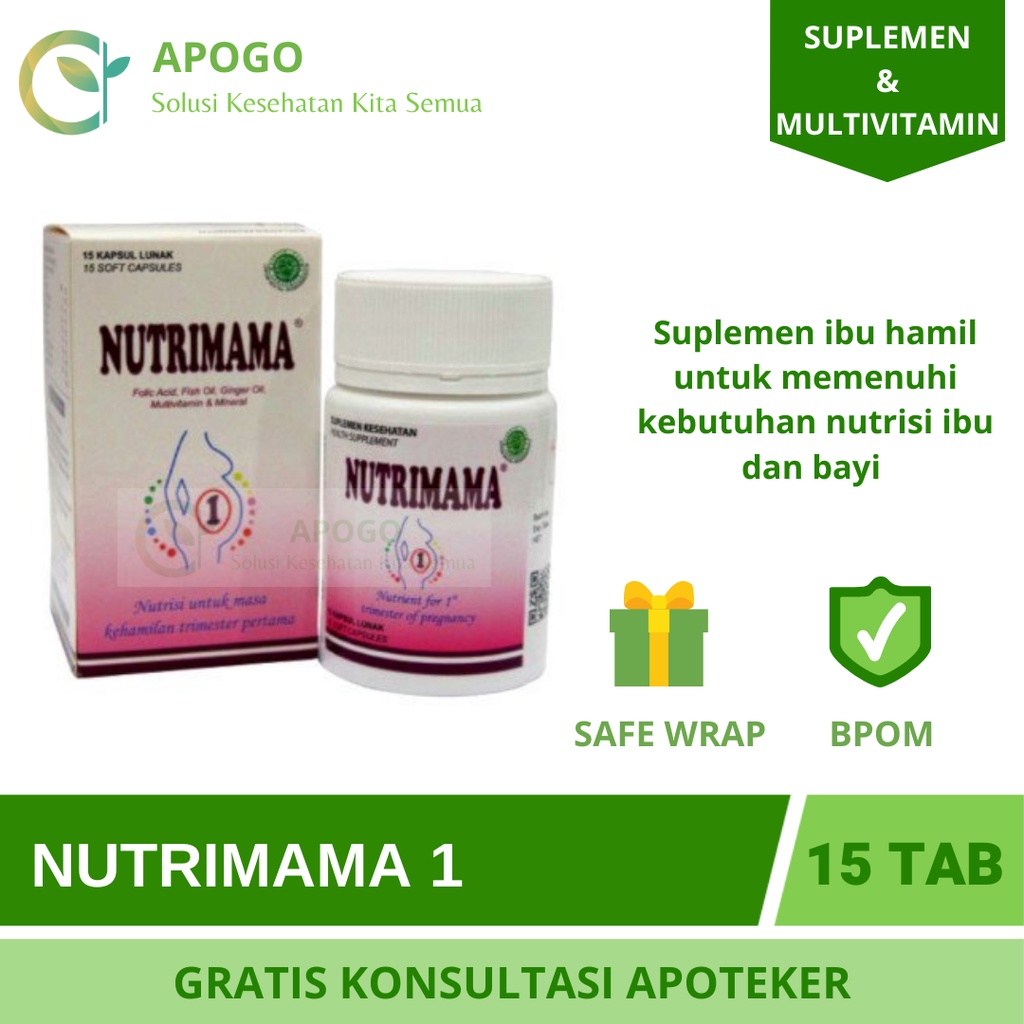 Jual NUTRI MAMA 1 SUPLEMEN IBU HAMIL 1 TUBE ISI 15 TABLET | Shopee ...