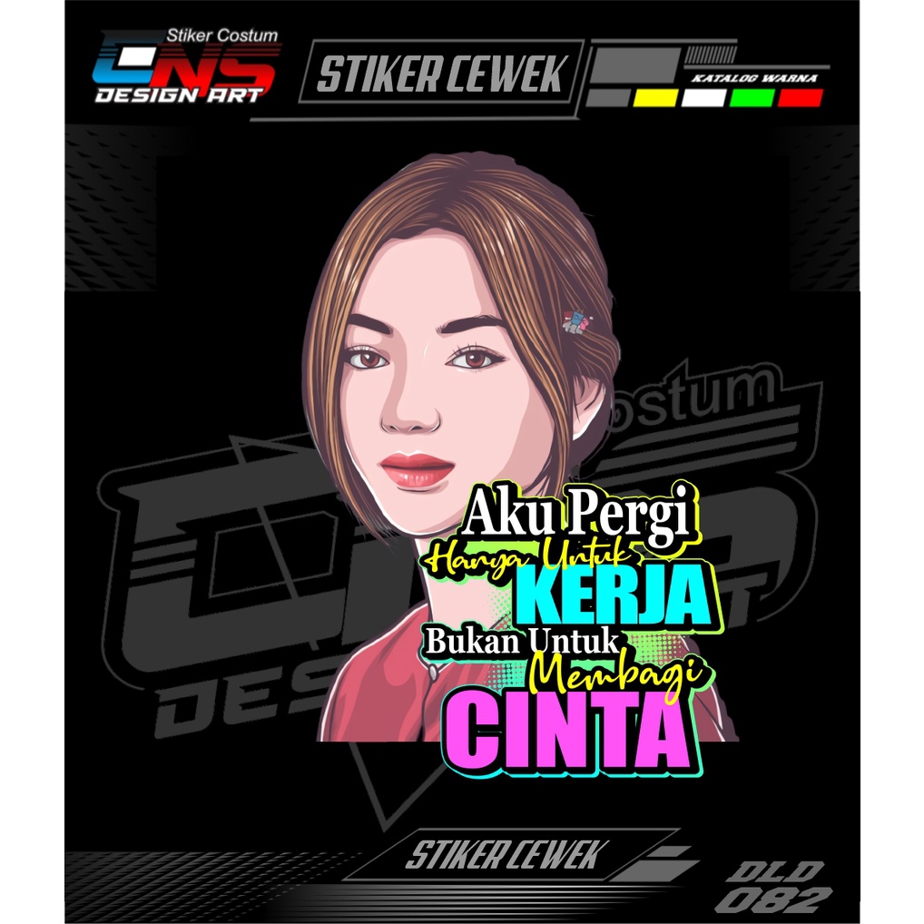 Jual Stiker decal motor - sticker mobil variasi cewek keren - Sticker ...