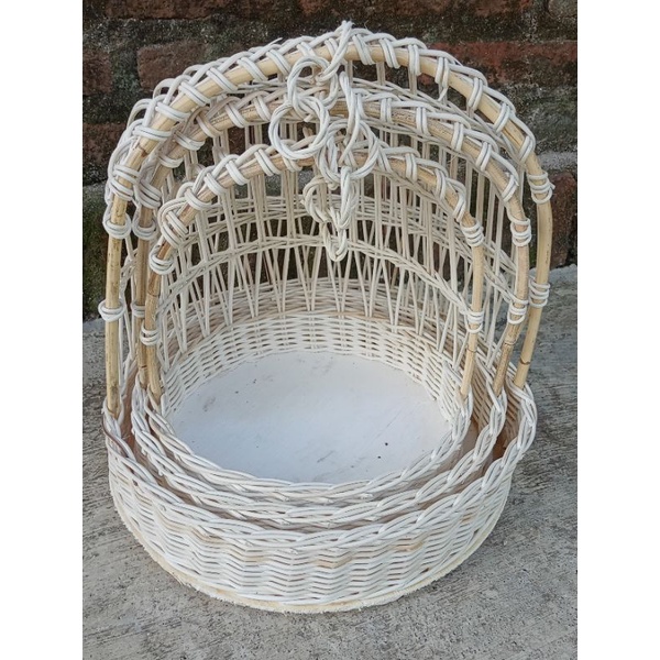 Jual READY STOK (COD) keranjang ayunan bulat seserahan parcel ...