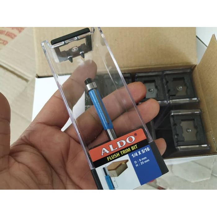 Jual ALDO mata profil flush trim with bearing ALDO 8mm as 1/4" / mata ...