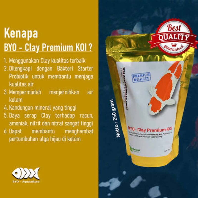 Jual byo clay premium koi 250gram | Shopee Indonesia