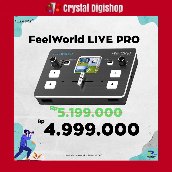 Jual Feelworld LIVEPRO L1 Multi format Video Mixer / live Pro L1 ...