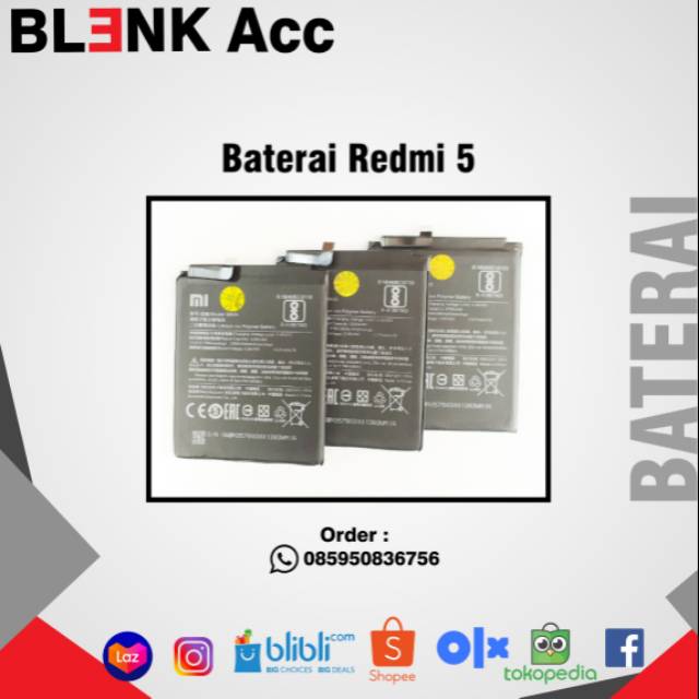Jual Battery Baterai Redmi 5 BN35 Kualitas Original | Shopee Indonesia