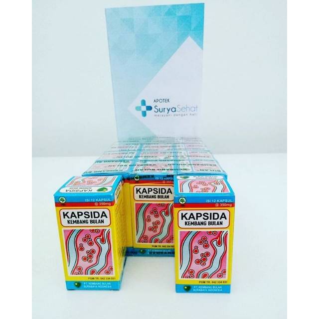 Jual KAPSIDA Kembang Bulan Kapsul Bersih Darah isi 12 kapsul | Shopee ...