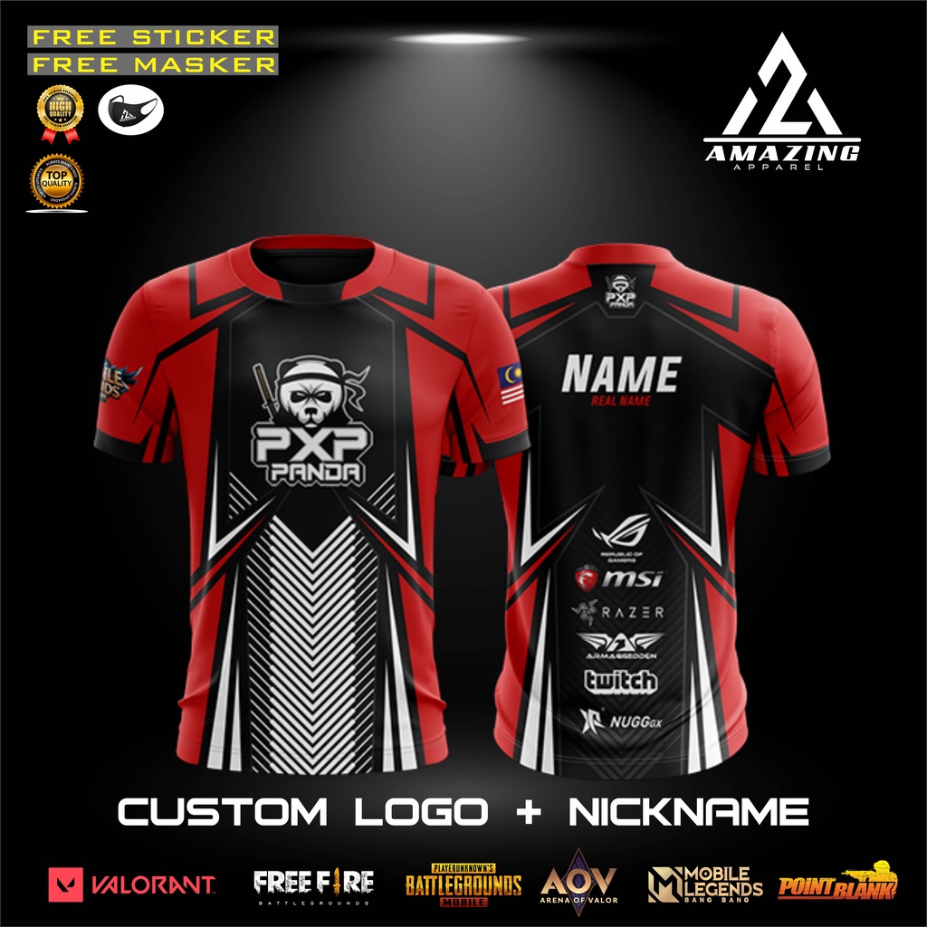Jual Kaos Jersey Esport Custom Pubgmobile Legendfree Fire Custom Neww Shopee Indonesia