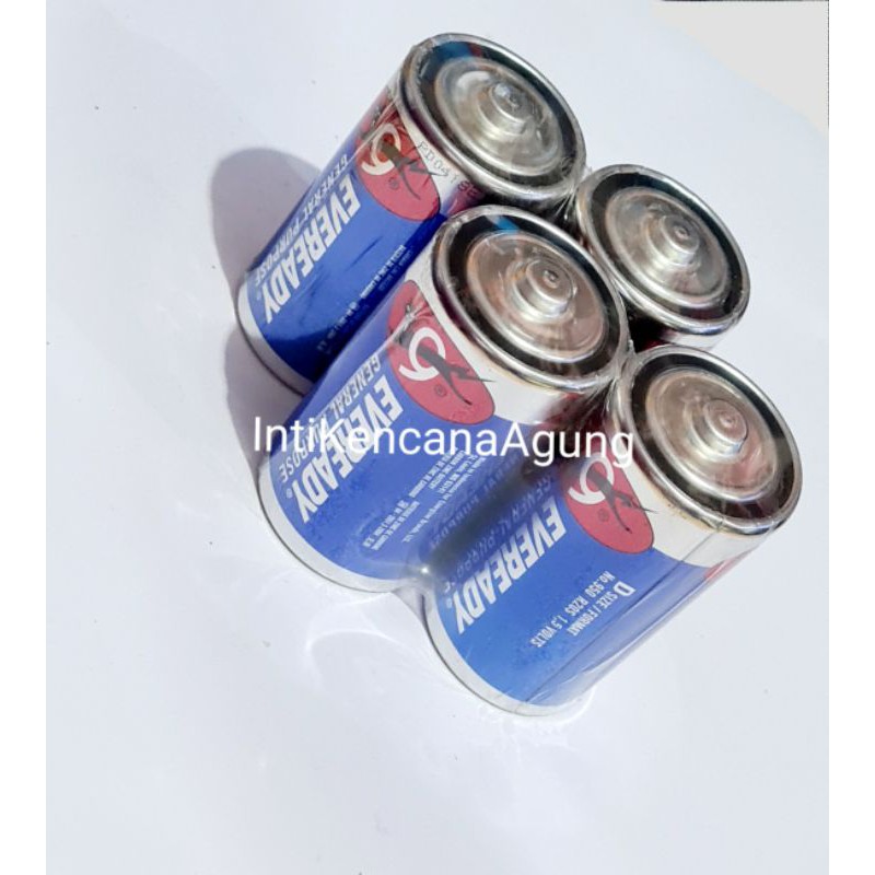 Jual 2 biji Baterai besar Battery senter Baterai eveready Tipe D Besar ...