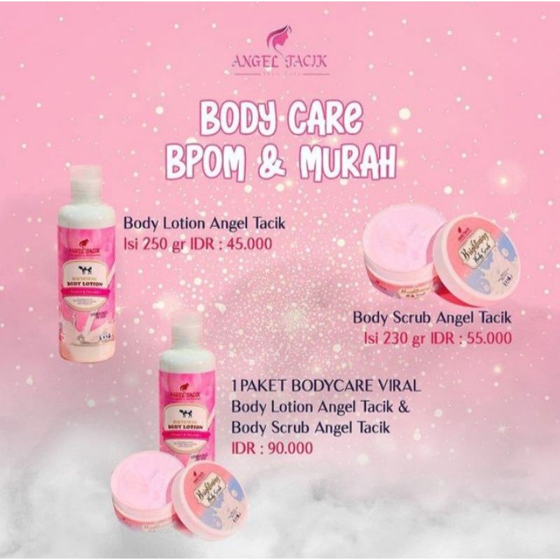 Jual Paket Bodycare Angel Tacik - Body Lotion dan Body Scrub Angel ...