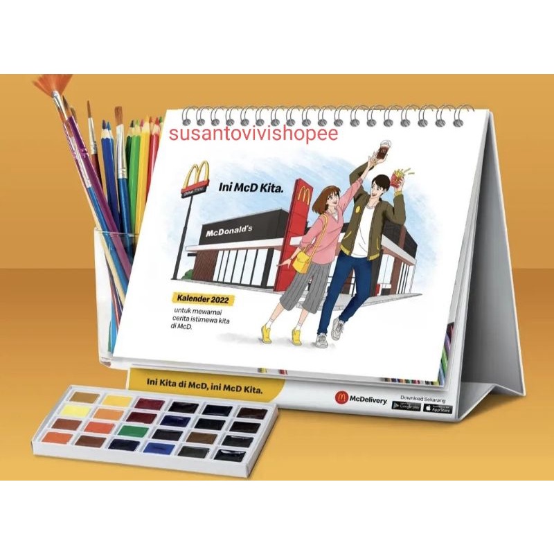 Jual Kalender Mcd Mcdonalds 2022 | Shopee Indonesia