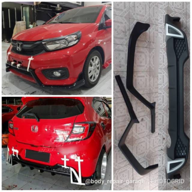 Jual Winglet front lips diffuser honda brio small rs concept | Shopee ...