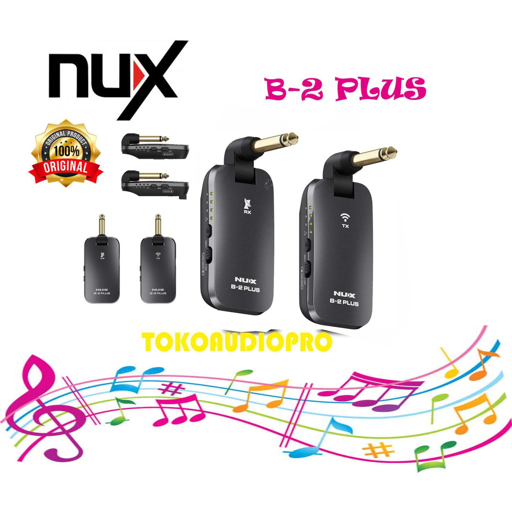 Jual Nux B2 plus wireless gitar 2.4GHz wireless system | Shopee Indonesia