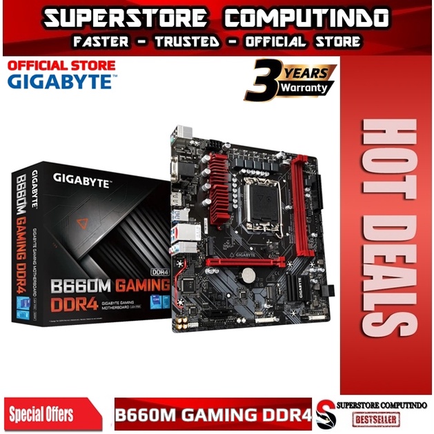 Jual Motherboard Gigabyte B660M GAMING DDR4 (LGA1700, B660, DDR4, USB3.2) | Shopee Indonesia