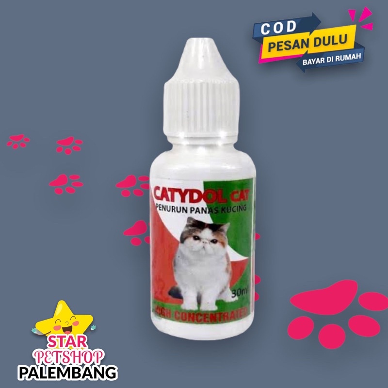 Jual Obat Penurun Panas Kucing CATYDOL CAT 30ml Free Packing Bubble ...