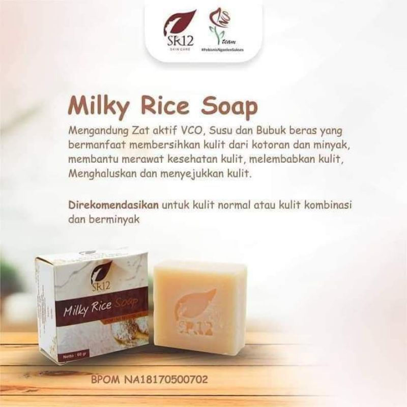 Jual BEST SELLER..!! MILKY RICE SOAP/SR12/SABUN UNTUK KULIT KOMBINASI ...