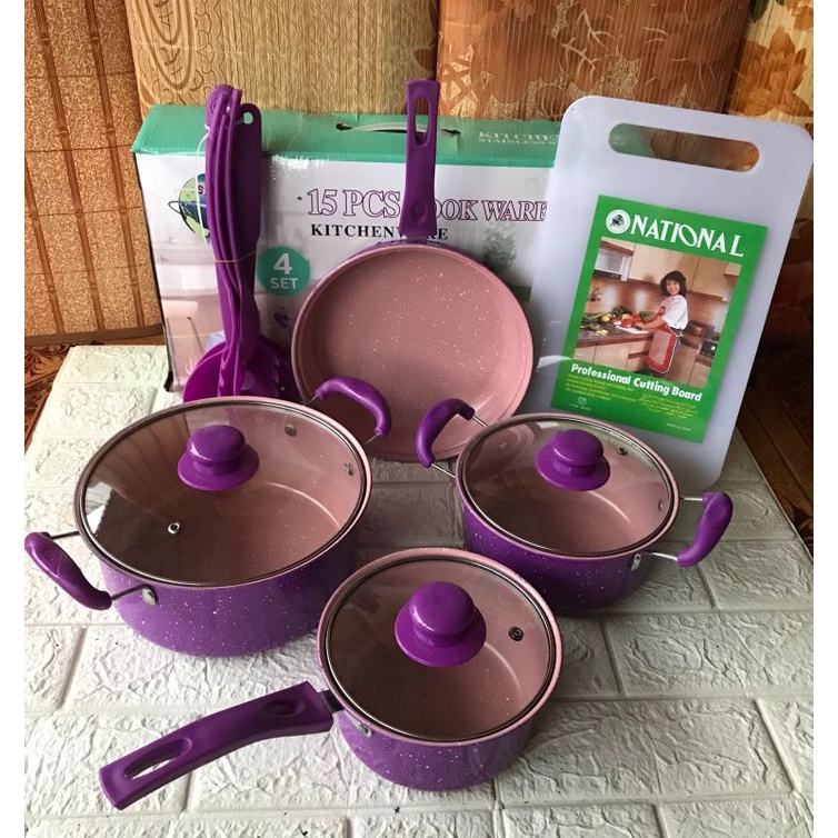 Jual Panci Cookware set 15 pcs | Shopee Indonesia