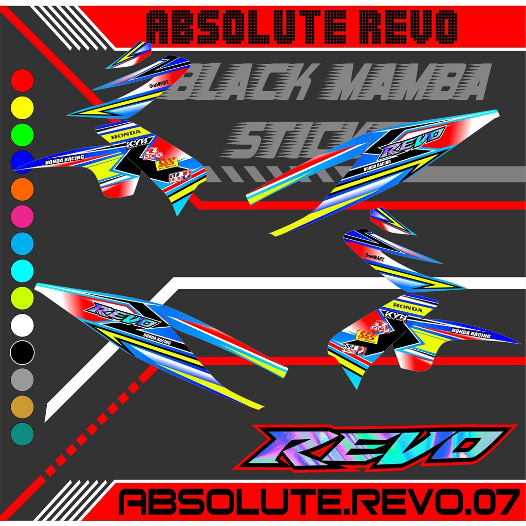Jual Striping Sticker Revo Absolute - Stiker Lis Variasi Revo 2010-2013 ...