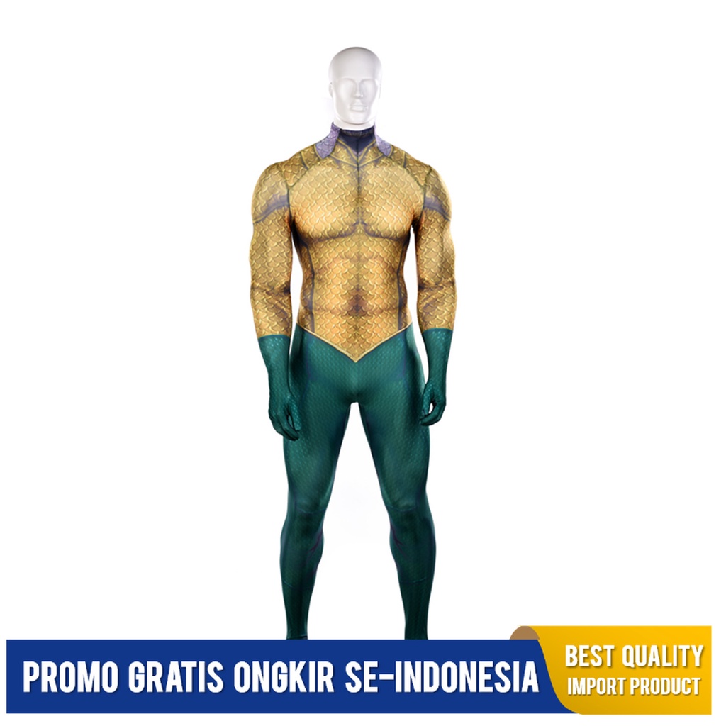 Jual Kostum Cosplay Raja Laut Sea Queen Permainan Film Anime Leotard ...