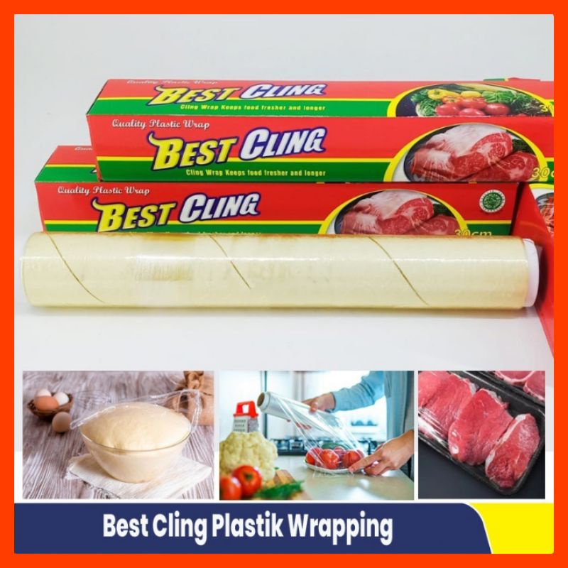Jual Plastik Wrap Pembungkus Buah Dan Makanan BEST CLING 30CM Plastic ...