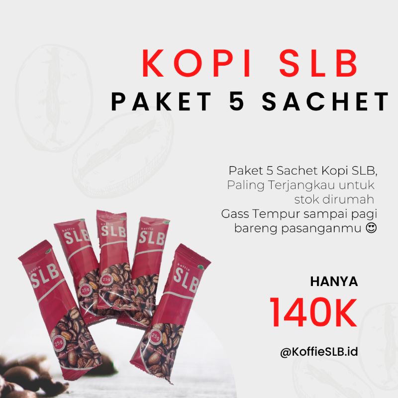Jual Paket 5 Sachet Kopi SLB / Koffie SLB | Shopee Indonesia