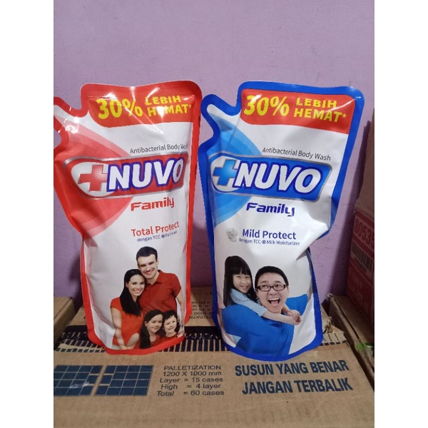 Jual Nuvo Family Body Wash Refill 825 ml kemasan baru | Shopee Indonesia
