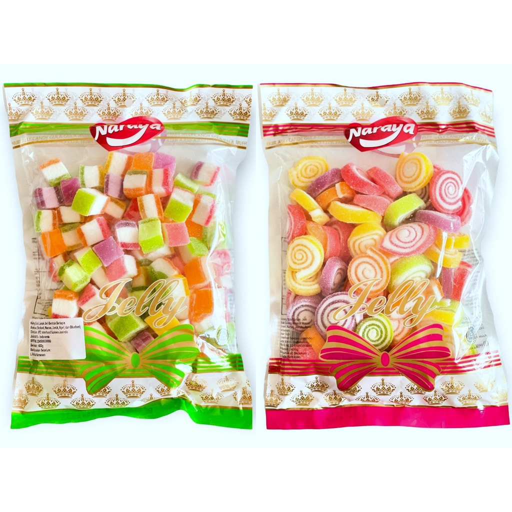 Jual Naraya Jelly Candy Roll & Sandwich 400gr - Permen Jeli - Topping ...