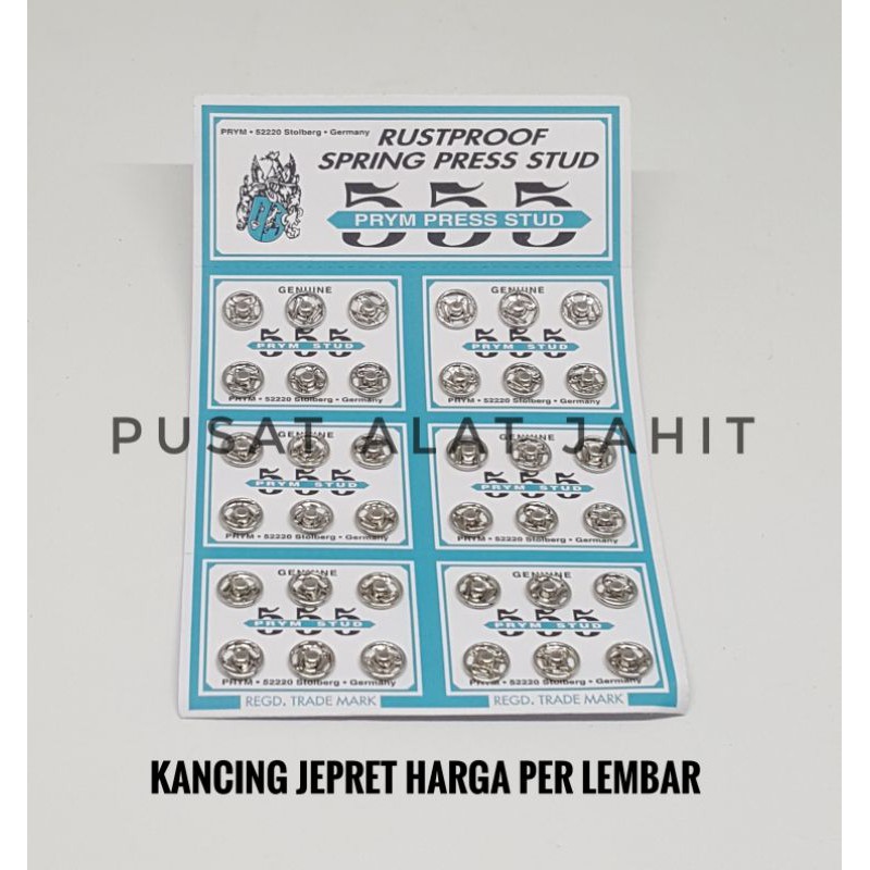 Jual KANCING JEPRET 555 ASLI KANCING CETET KANCING CETEK 8MM SNAP ...