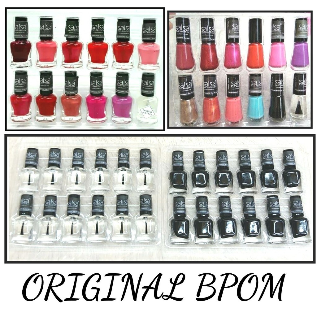 Jual KUTEK SALSA KUTEK BENING KUTEK HITAM KUTEK WARNA NAIL POLISH ...
