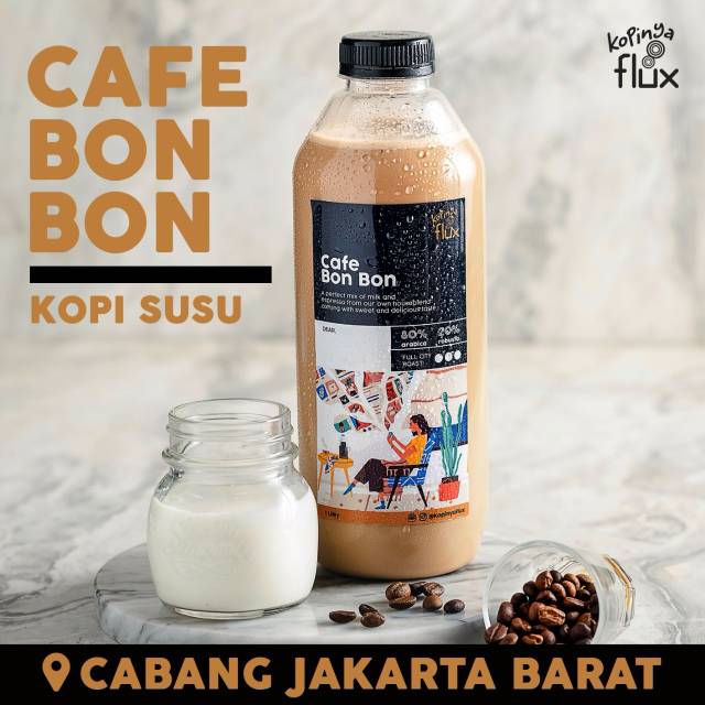 Jual Kopi Susu Manis (Cafe Bon Bon) 1 Liter - Kopi 1 Liter by Kopinya ...