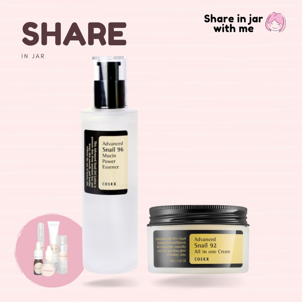 Jual [PROMO] Share in Bottle COSRX Advanced Snail 96 Mucin Power Essence All in One Cream ...