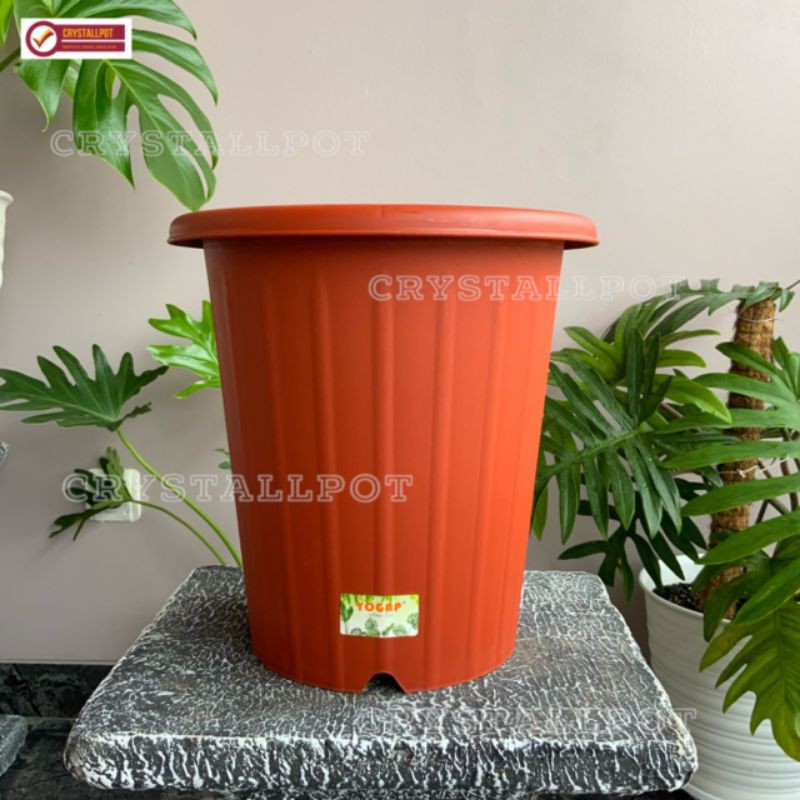 Jual Pot Bunga Tanaman Tinggi Ypt 19 Yogap Bata Bahan Tebal - YOGAP YPT ...