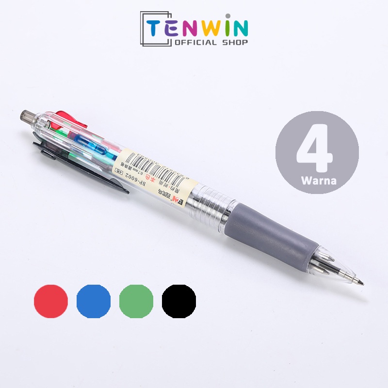Jual 4 warna pulpen 0,7mm /Ballpen/ pena 4 warna -Tenwin | Shopee Indonesia
