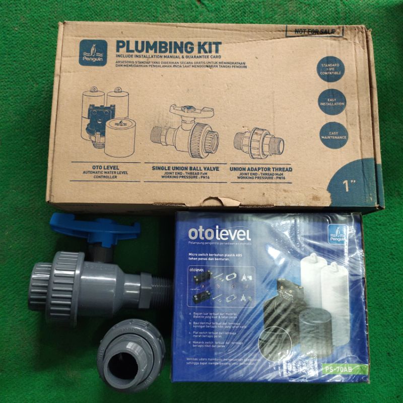 Jual Plumbing Kit Penguin 1" Set komplit otomatis, Perlengkapan Tandon ...