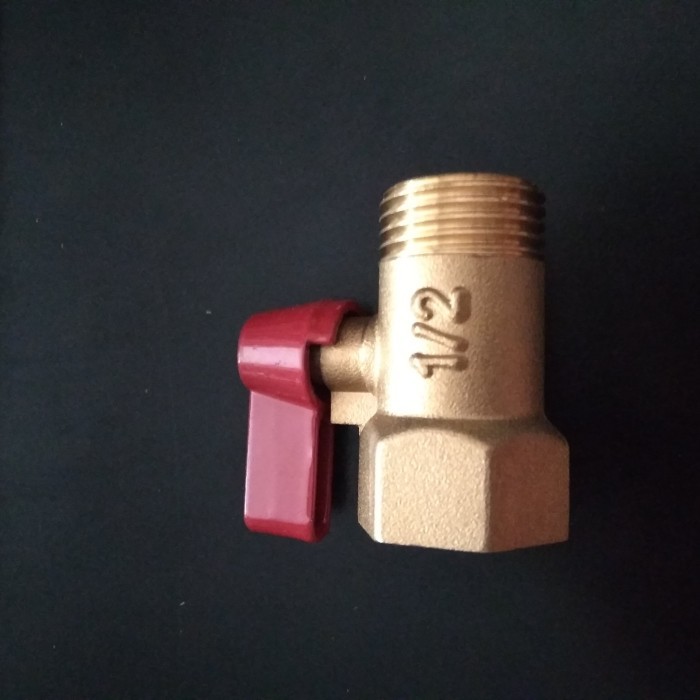 Jual Mini Valve TEMBAGA Brass 1/2 inch Drat Dalam Drat Luar. | Shopee ...