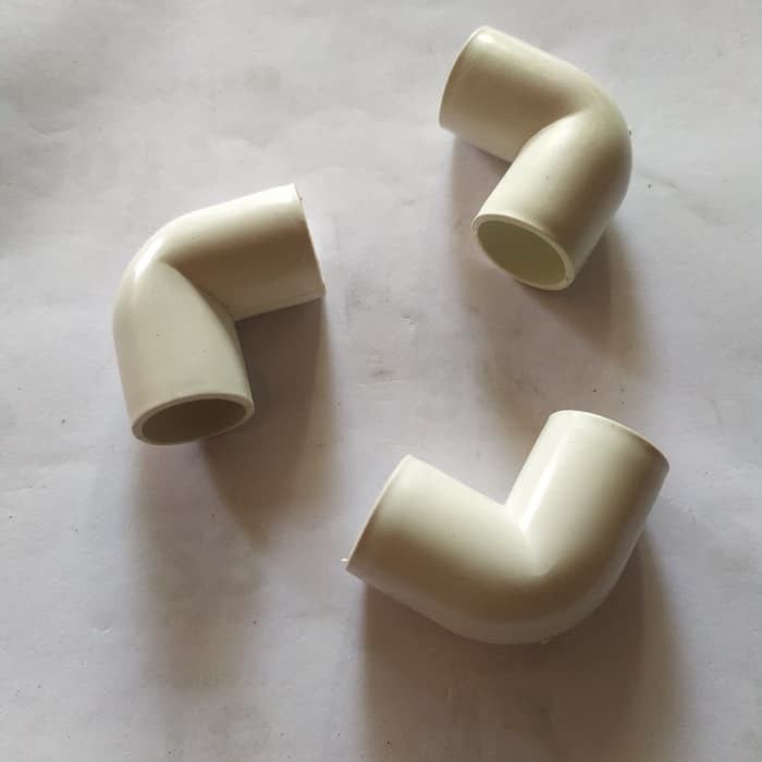 Jual Fiting Sambungan Pipa Pvc Paralon Pralon L Knee 5/8 Inch | Shopee ...