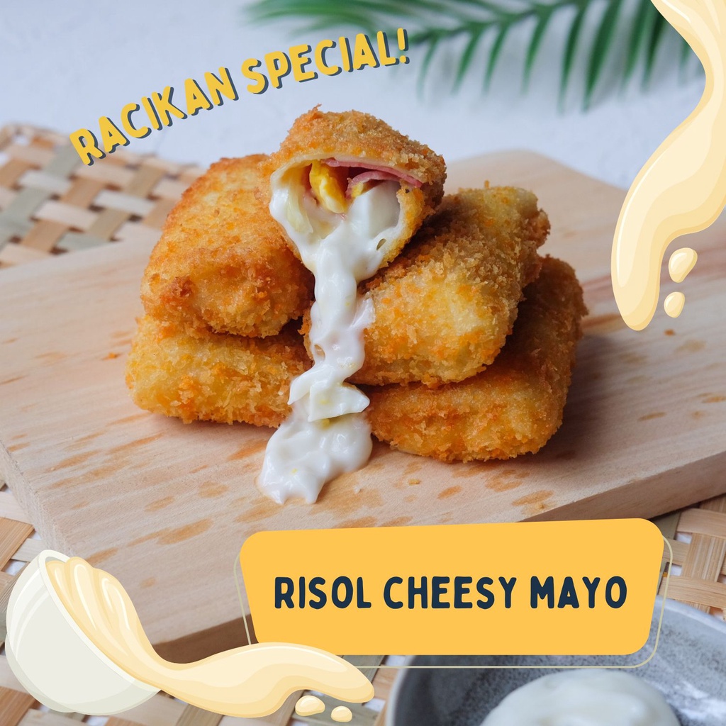 Jual RISOL CHEESY MAYO RIGUSNACK | frozen food camilan enak praktis isi ...