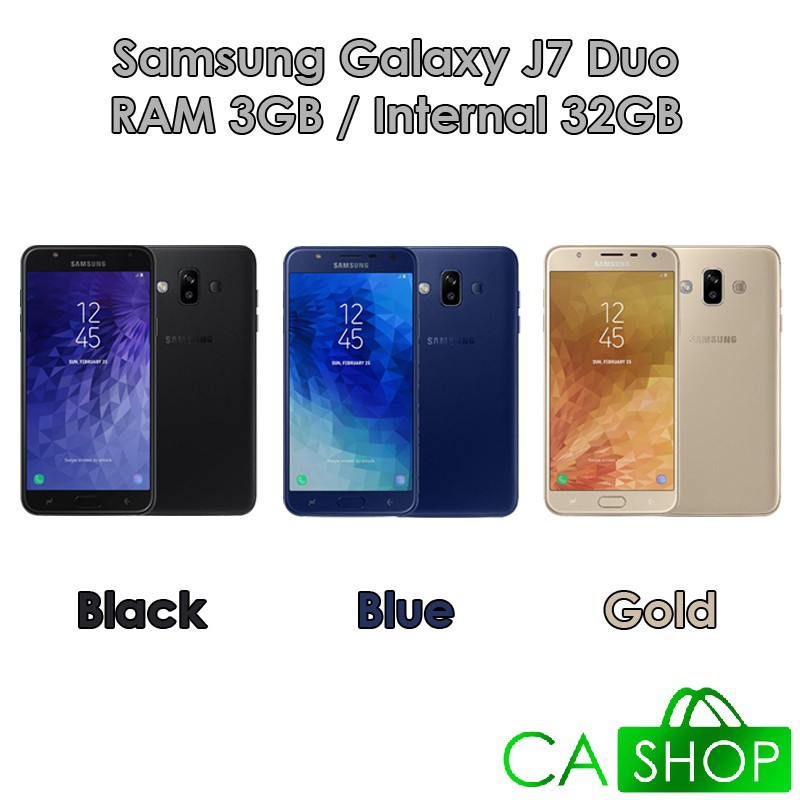 Jual Samsung Galaxy J7 Duo Dual Camera - J720 - 3GB/32GB - Black / Gold ...