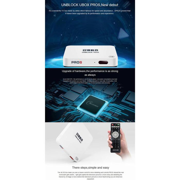 Jual 4.4 Unblock Tech Ubox 7 Pro S I9 - Android 7.0 Tv Box - Ram 2Gb ...