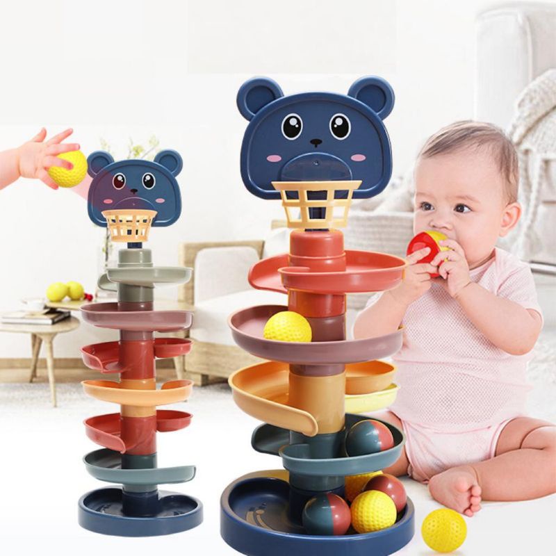 Jual Mainan Anak Edukasi Seluncuran Bola Rail Mutar | Shopee Indonesia