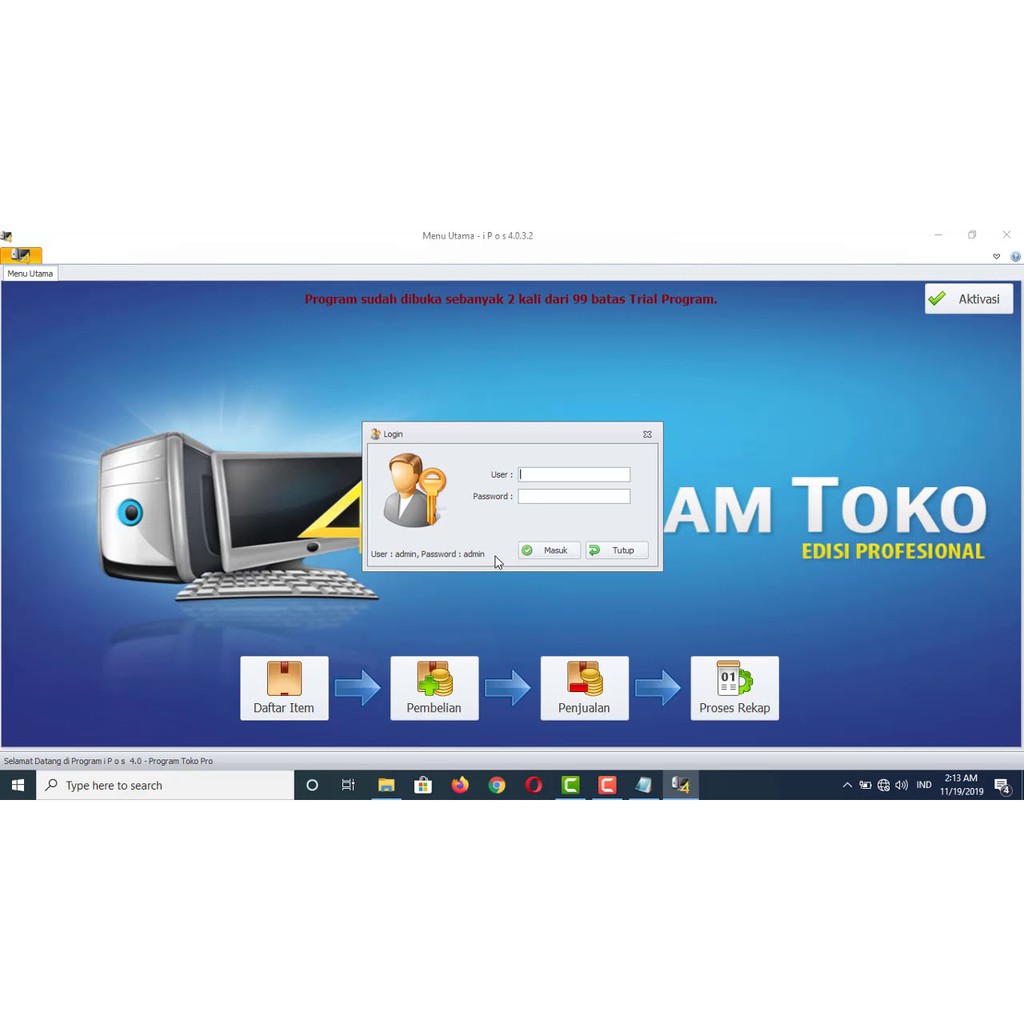 Jual PROGRAM KASIR TOKO IPOS 4 TERBARU GARANSI SOFTWARE ALL PC APLIKASI ...