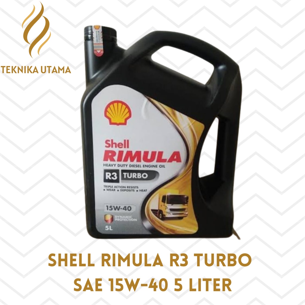 Jual OLI MESIN SHELL RIMULA R3 TURBO SAE 15W-40 5 liter | Shopee Indonesia
