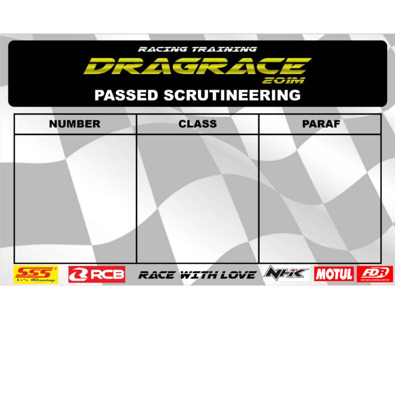 Jual Stiker Roadrace chipsagoy stiker passed scrutineering stiker road ...