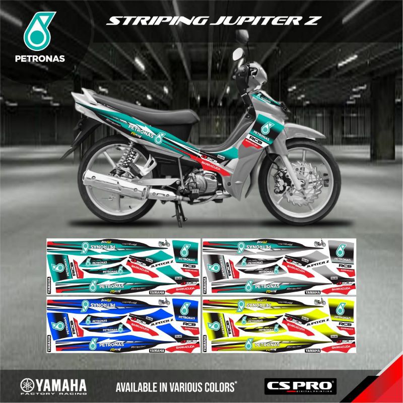 Jual STRIPING STICKER YAMAHA JUPITER Z LAMA - Striping liss body ...