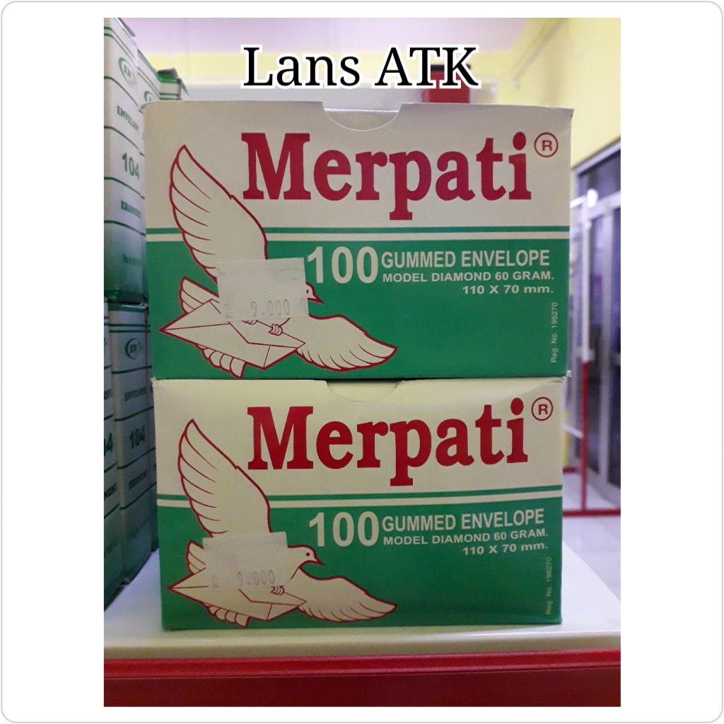 Jual amplop merpati kecil uk. 110 x 70 mm 60 grm - envelope visit mini ...