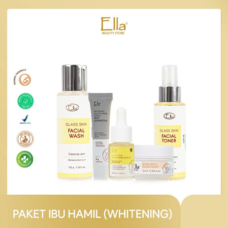 Jual Ella Skincare Paket Ibu Hamil (Whitening) | Shopee Indonesia