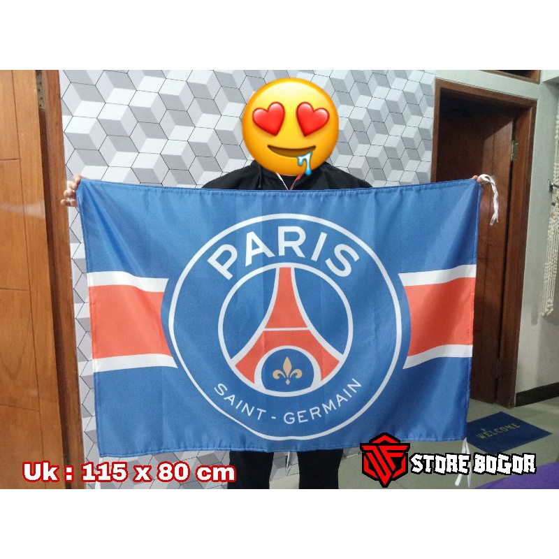 Jual BENDERA PSG FLAG SEPAKBOLA PSG UKURAN BESAR | Shopee Indonesia